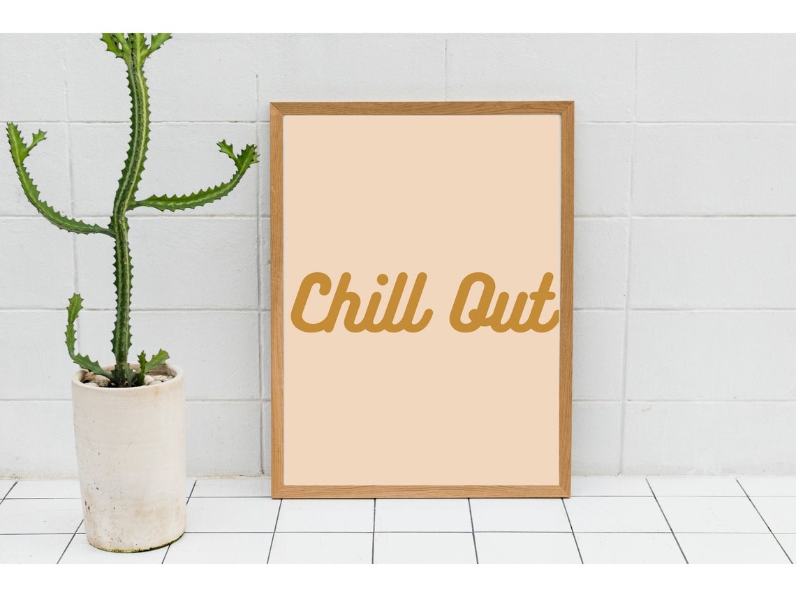 Chill Out Print, Instant Download Wall Art Boho - Etsy