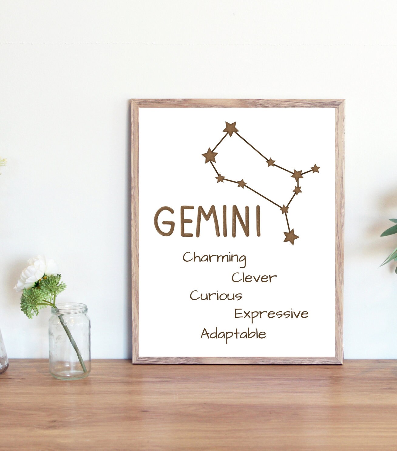 Gemini Set of 5 Prints / Gemini Nursery Decor / Nursery Art / Gemini ...