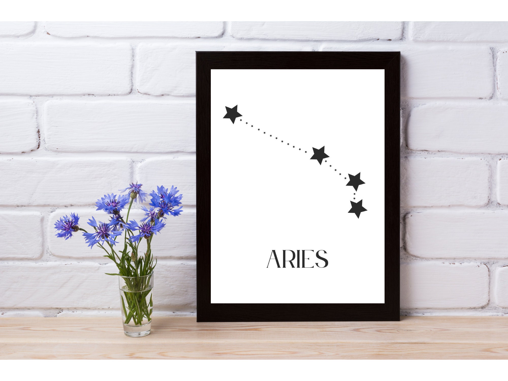 Aries Constellation Art / Aries Print / Aries Poster / Aries Zodiac ...