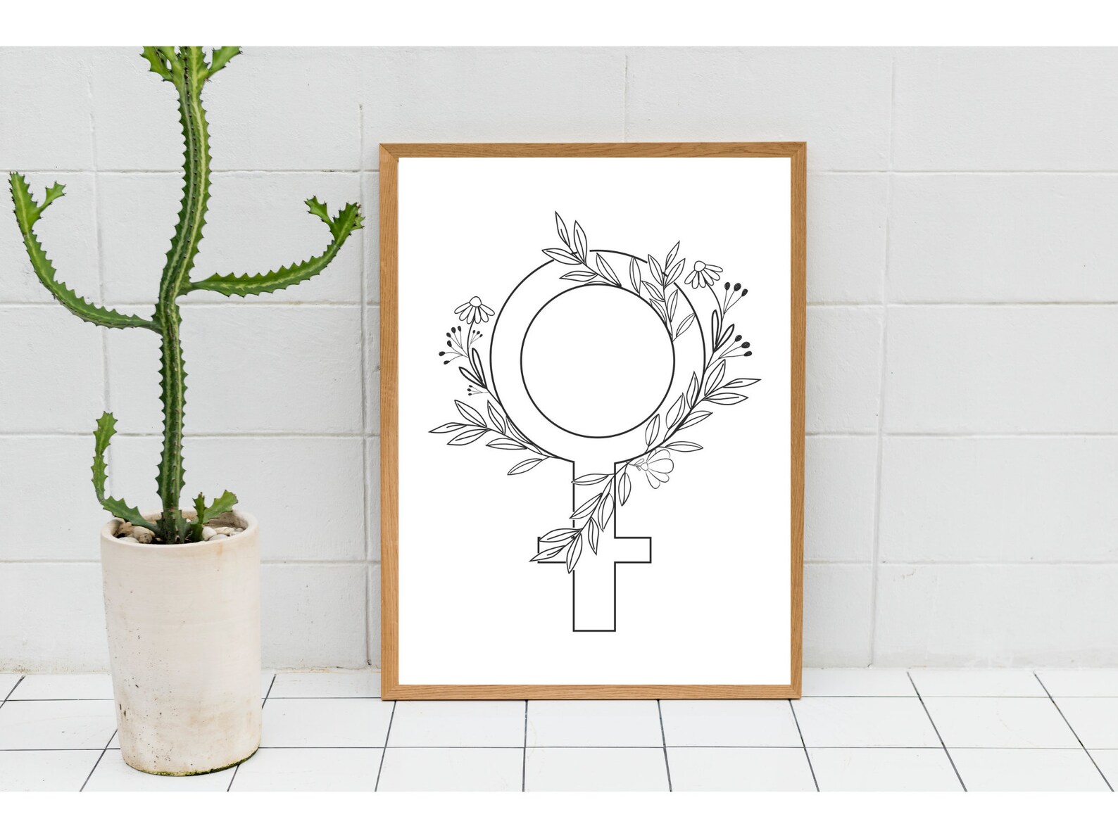 Female Symbol Print / Venus Symbol / Feminist Wall Art / Girl Power ...