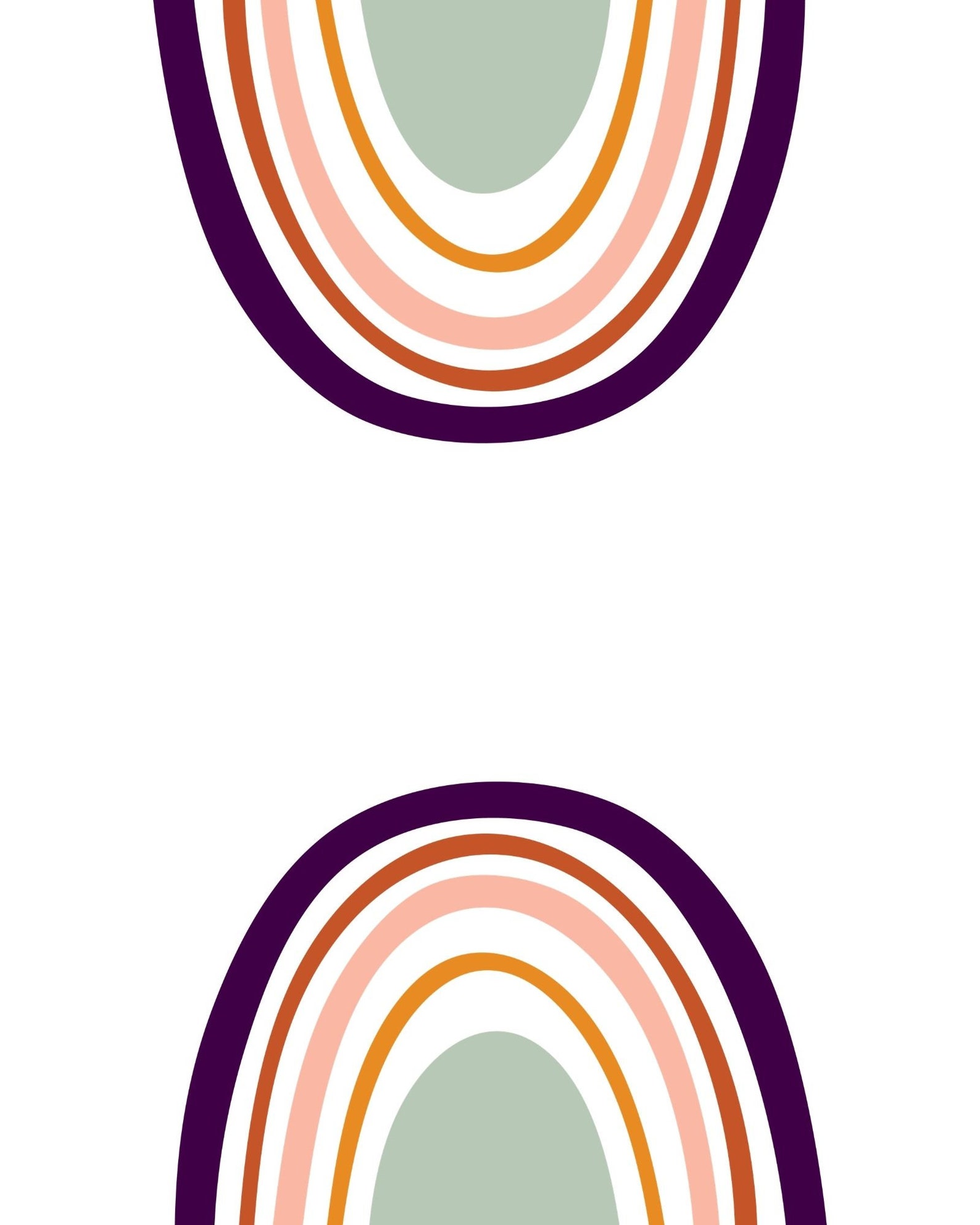 Purple Double Rainbow Print / Rainbow Wall Art / Rainbow | Etsy