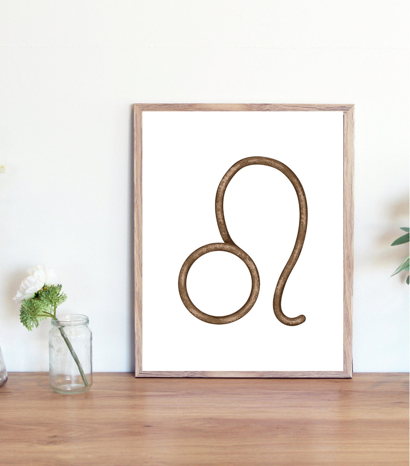 Leo Wall Art | Set of 5 Prints | Leo Nursery Decor | Leo Astrology Wall ...