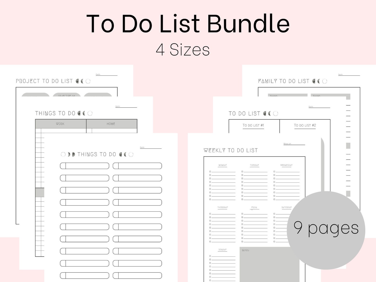 Simple to Do List Printable Planner / Daily to Do List / Project ...