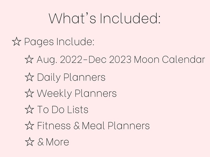 2022-2023 Planner Bundle Printable Planner Pages Yearly Planner Undated ...