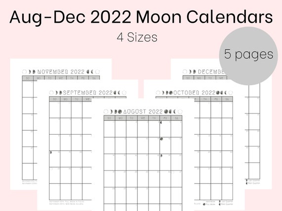Moon Phases August 2022