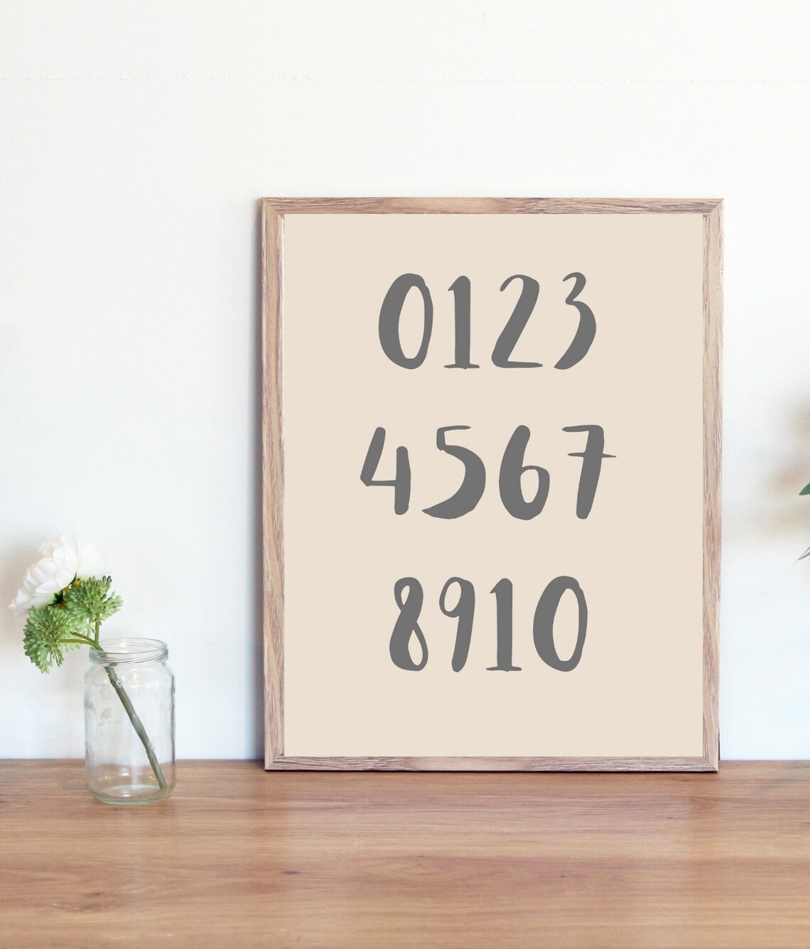 Neutral Numbers Digital Print, Instant Download, 0 to 10 - Etsy