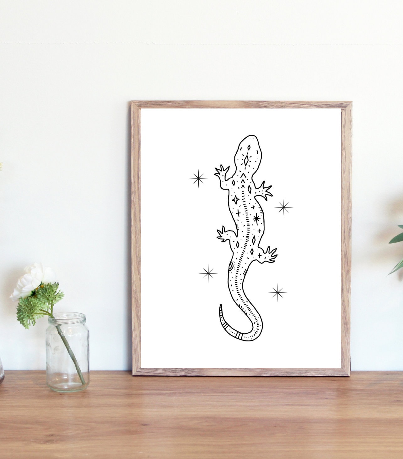 Lizard Art Print / Animal Wall Art / Lizard Decor / Reptile Decor ...