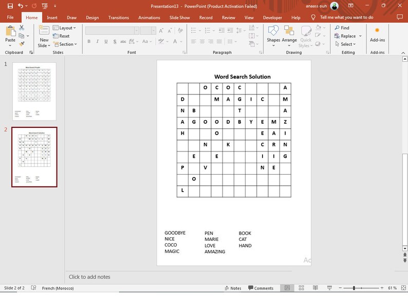 Word Search Puzzle Generator - Digital Tool - Etsy