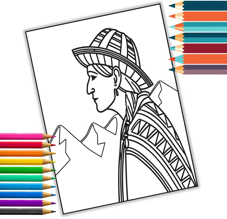 Ancient Inca Empire Coloring Book - Digital Download - 24 Pages Bold - Etsy