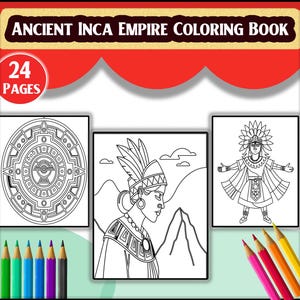 Ancient Inca Empire Coloring Book - Digital Download - 24 Pages Bold - Etsy