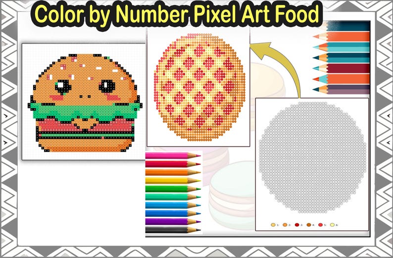 Custom Color by Number Pixel Art Coloring Books - Mystery Mosaic ...