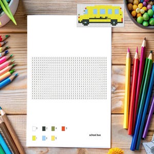 Back to School Pixel Art Color by Numbers: Printable Coloring Pages for ...