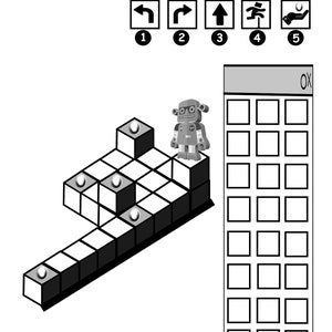 Printable Learn Programming With Robot Game - Etsy