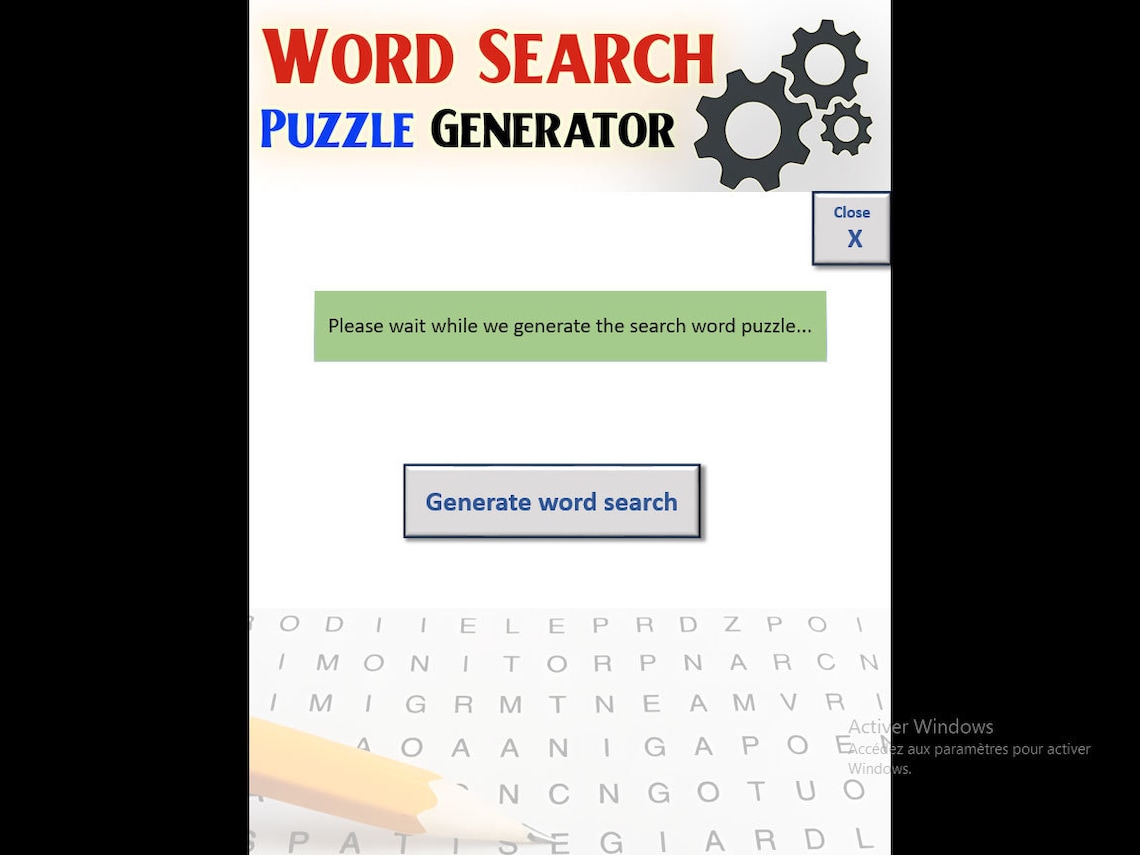 Word Search Puzzle Generator - Digital Tool - Etsy