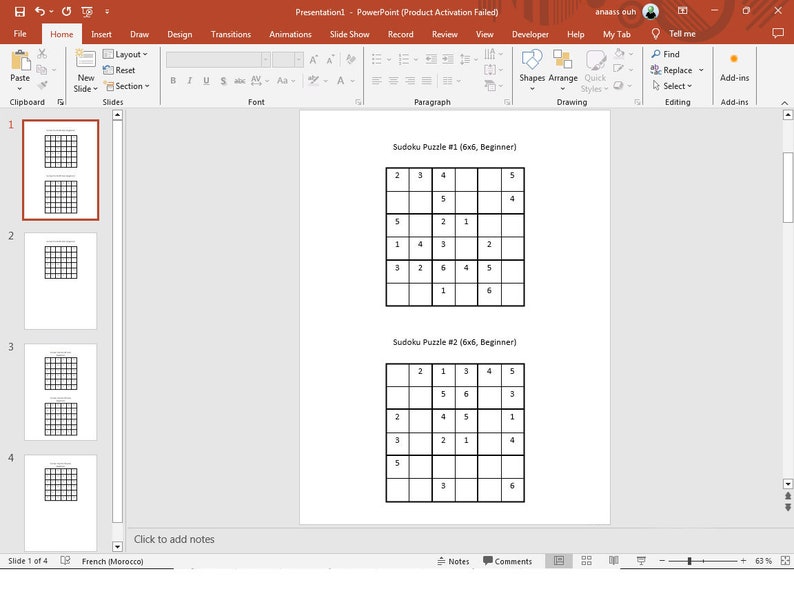 Sudoku Generator Powerpoint Tool - Create Custom Puzzles With Solutions ...