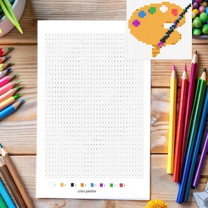 Back to School Pixel Art Color by Numbers: Printable Coloring Pages for ...