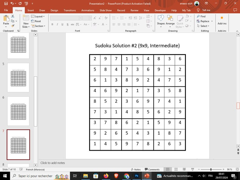 Sudoku Generator Powerpoint Tool - Create Custom Puzzles With Solutions ...