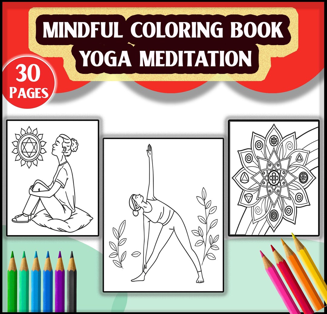 Livre De Coloriage Pleine Conscience - Art-thérapie Yoga Et Méditation ...
