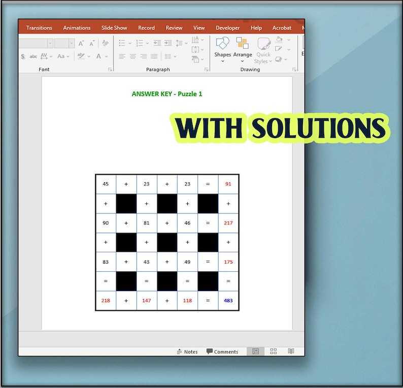 Unlimited Math Puzzle Generator –printable Cross Sum Logic Grid Kids ...