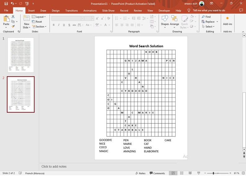 Word Search Puzzle Generator - Digital Tool - Etsy