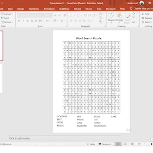 Word Search Puzzle Generator - Digital Tool - Etsy