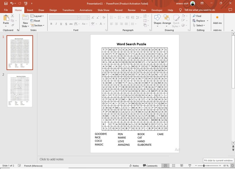 Word Search Puzzle Generator - Digital Tool - Etsy