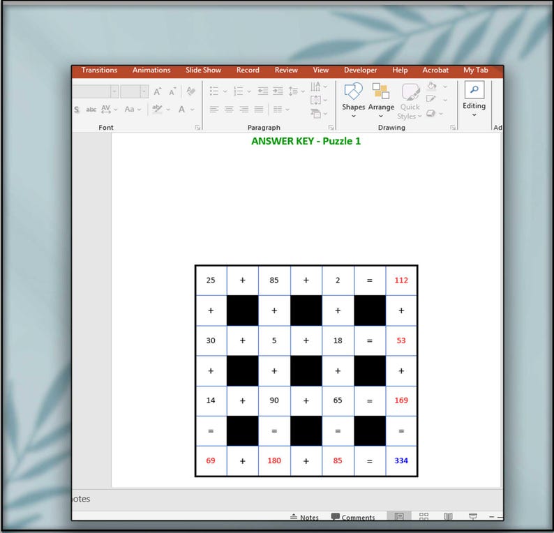 Unlimited Math Puzzle Generator –printable Cross Sum Logic Grid Kids ...
