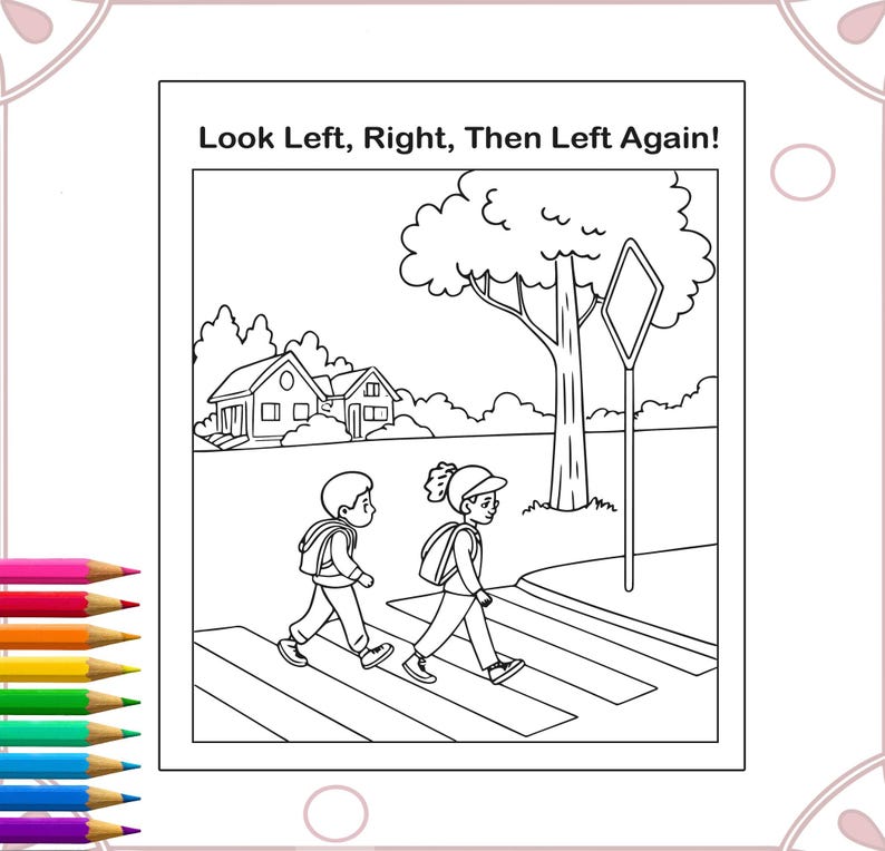 Kids First Aid & Safety Coloring Book: Printable Education (ages 4-8 ...