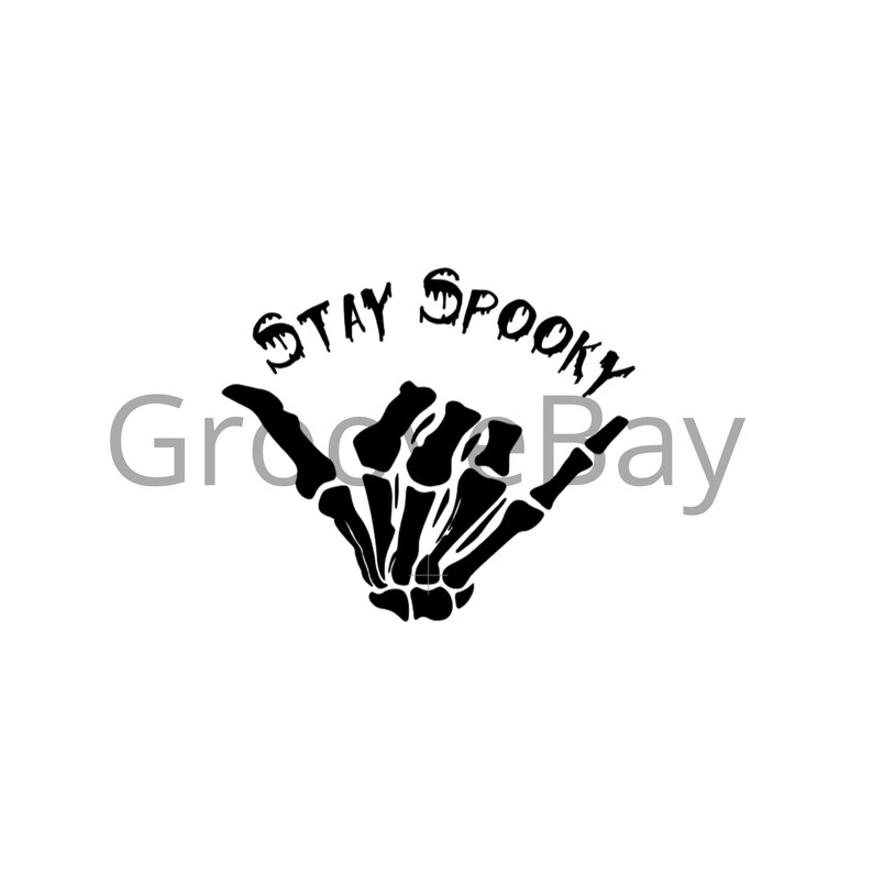 Stay Spooky Skeleton Hand Printable Download - Etsy