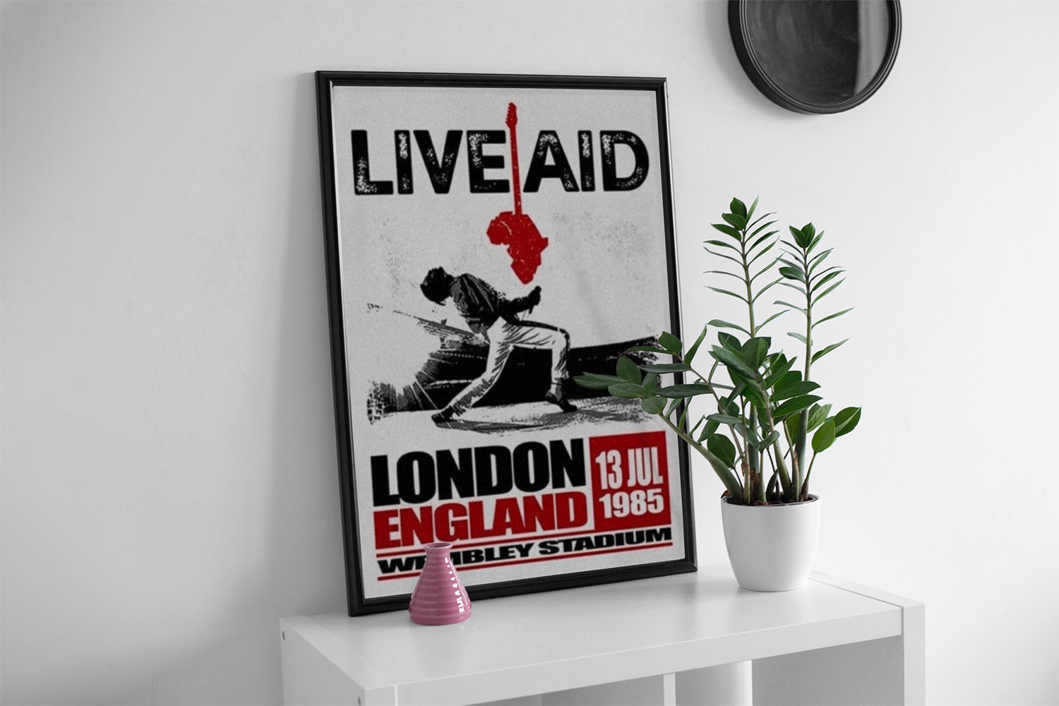 Wembley Live Aid Concert Poster, Freddie Mercury Poster sold by Brian ...