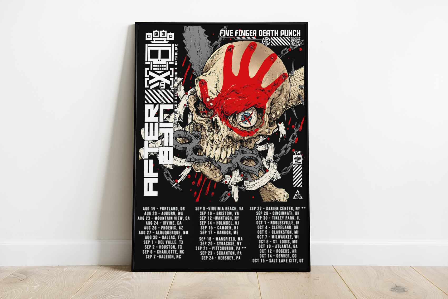 Megadeth Five Finger Dea.th Punch Tour 2022 Poster Designed & Sold By ...