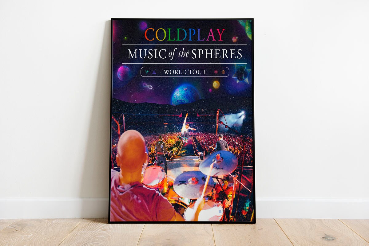 Coldplay Music Of The Spheres World Tour Poster, Fan Gift Poster, Home ...