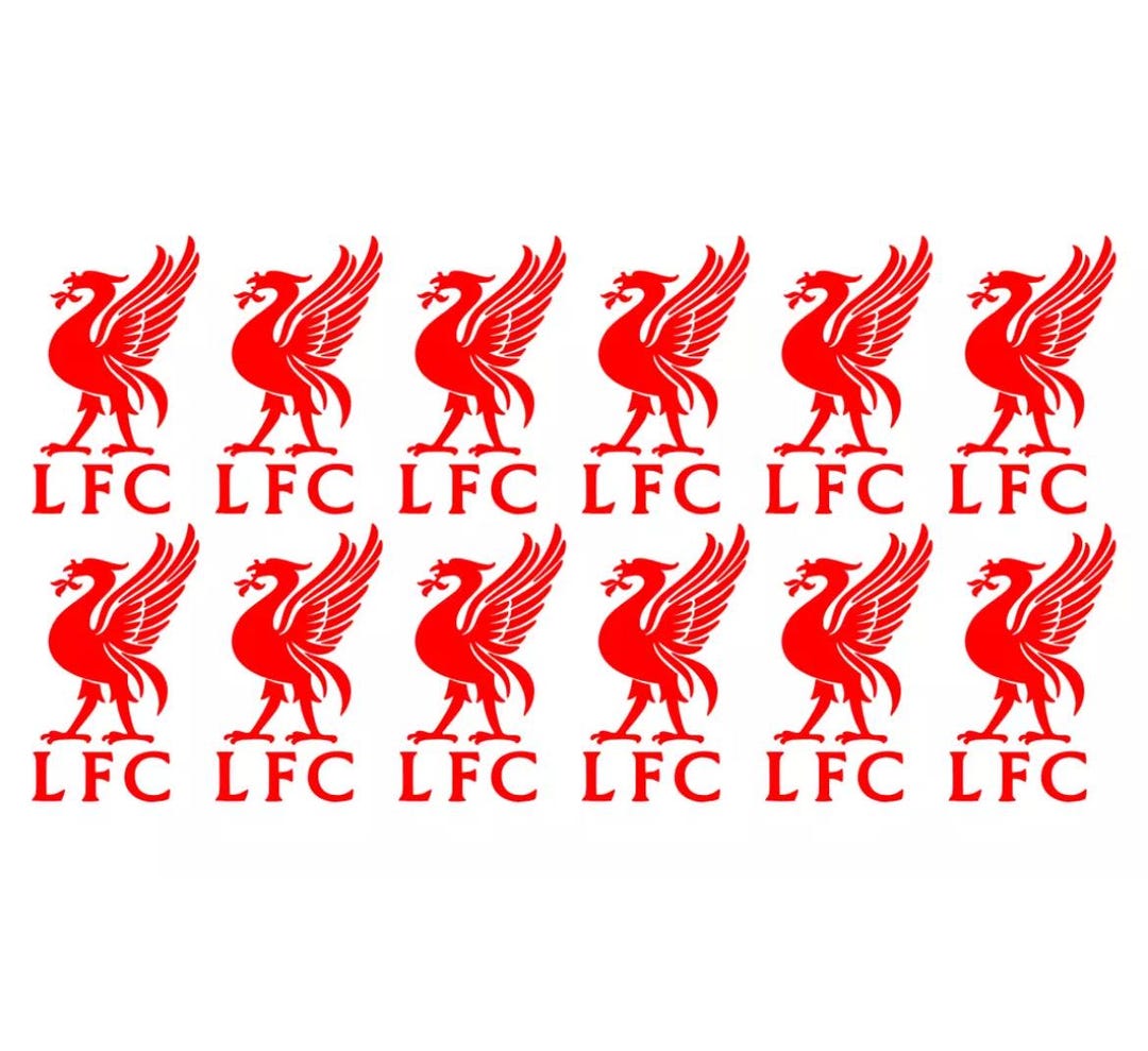 Liver Bird LFC X 12 Vinyl Decals Stickers - Etsy