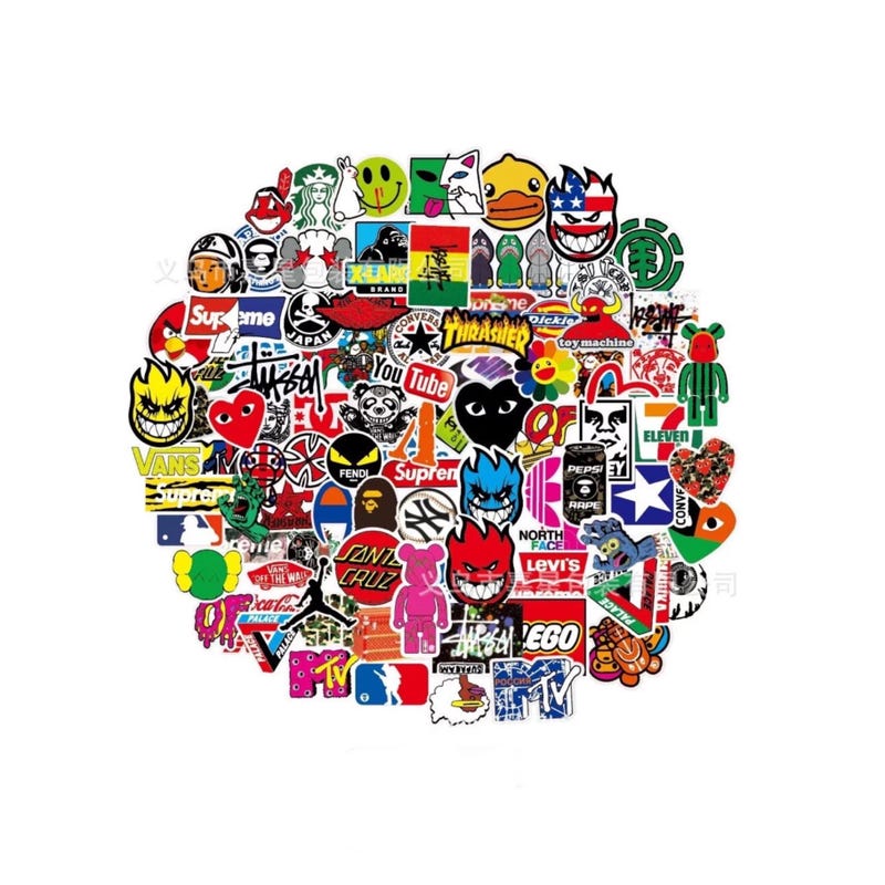 Streetwear Logo Stickers - Etsy UK