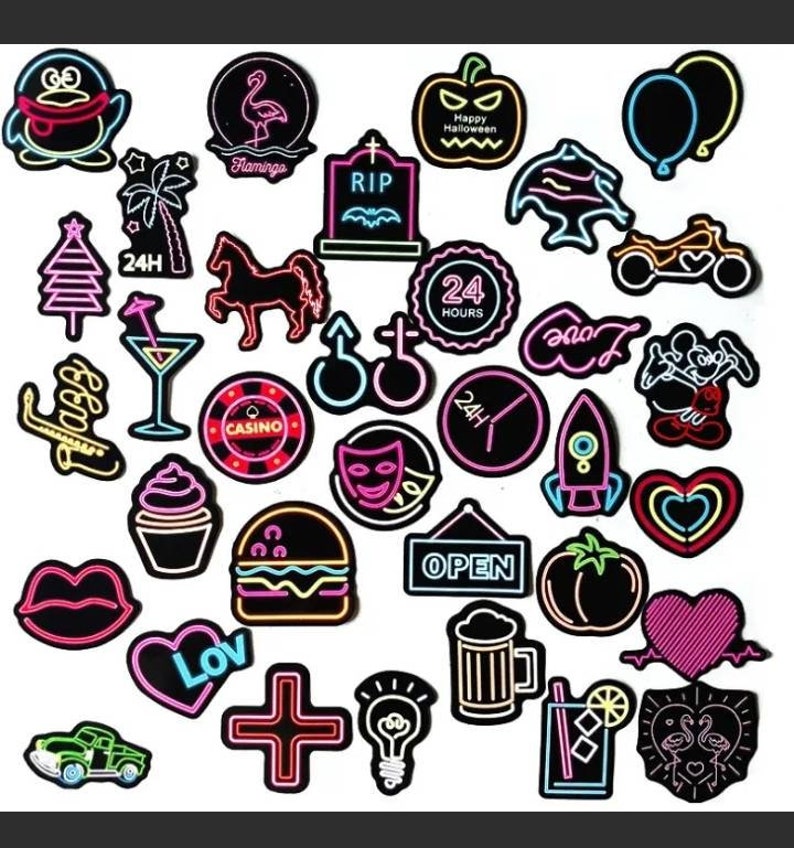 100PCS Neon Sign Stickers Bomb Graffiti Decal Pack Laptop Car - Etsy