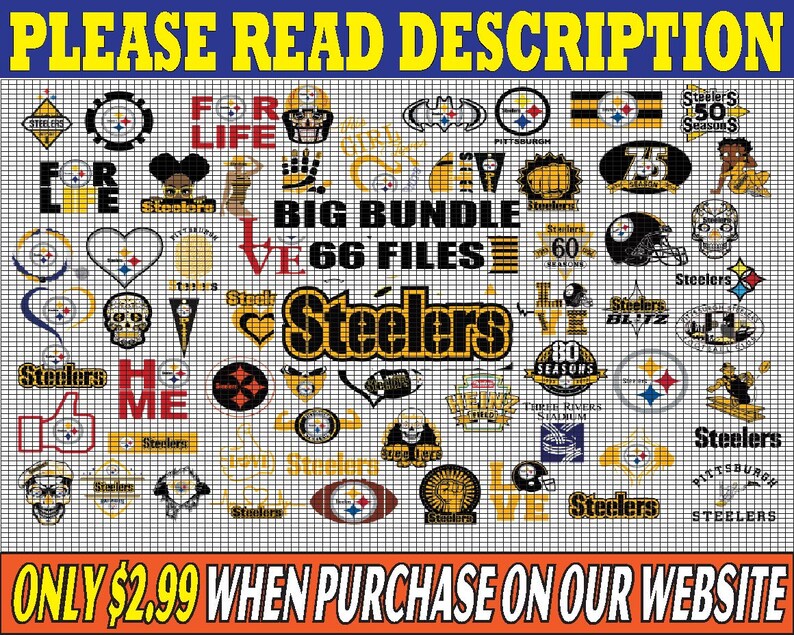 Pittsburgh-steelers-svg Clipart Bundle Cutting File NFL - Etsy
