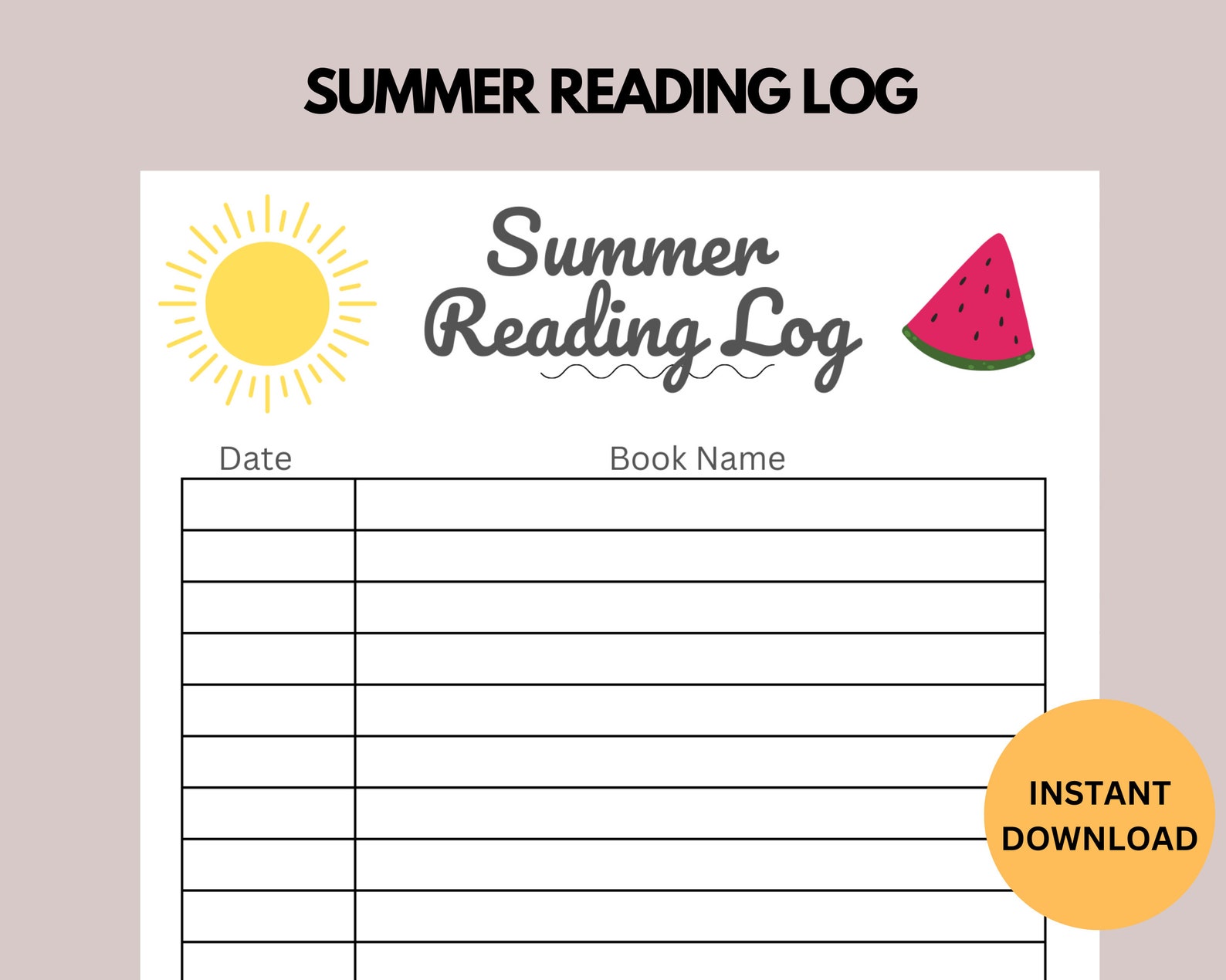 Reading Chart | Summer Reading Log | Reading Log for Kids | Kids ...