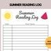 Reading Chart | Summer Reading Log | Reading Log for Kids | Kids ...