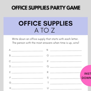 Office Party Games | Think Fast | Scavenger Hunt | Employee Work Game ...
