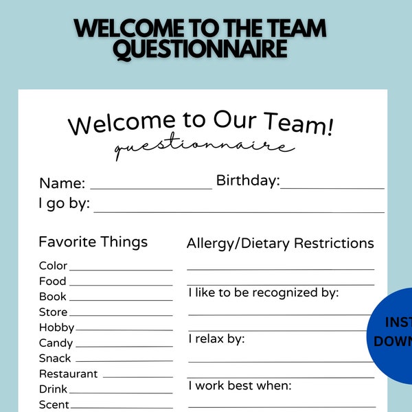 Senior Night Questionnaire - Etsy