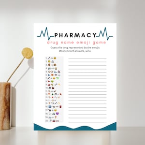 Pharmacy Drug Name Emoji Game | Printable Team Building (PDF) - Etsy
