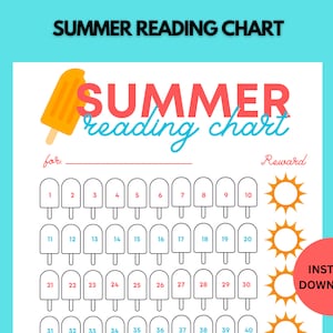 Reading Reward Chart | Summer Reading Log | Reading Log for Kids | Kids ...