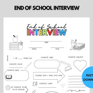 End of School Kids Interview, Begin Summer, Questions, Teacher, Last ...