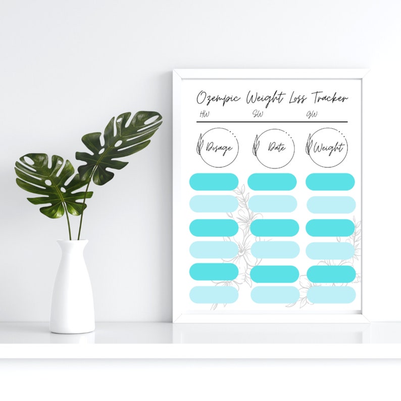 Weight Loss Tracker Ozempic Wegovy Mounjaro Weight - Etsy