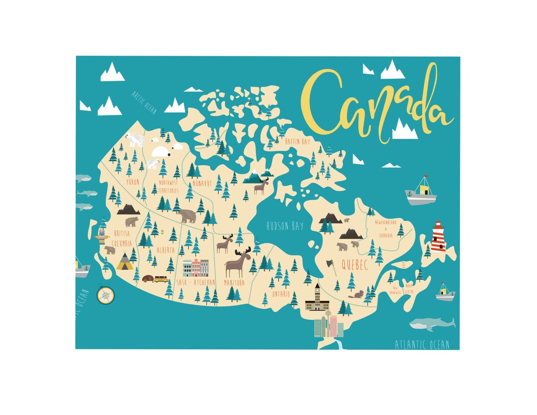 Set of 4 | Canadian Postcard | Postcard Swap |travel Postcard Set ...