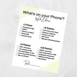 What's on Your Phone Fun Icebreaker Game, Icebreaker Games, Dinner ...