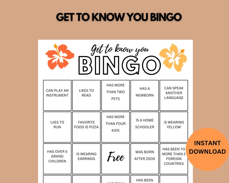 Employee Bingo | Workplace Get-to-know You Game | Employee Work Game ...