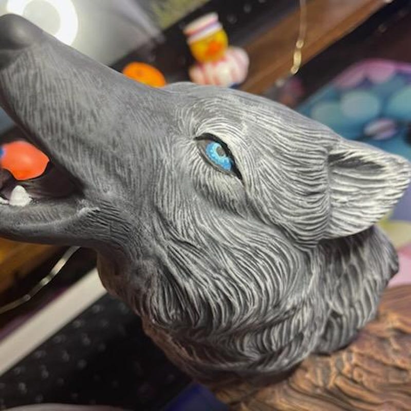 Ceramic Wolf Head - Etsy