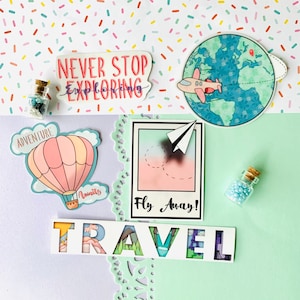 Adventure Sticker Pack Travel Sticker Pack Waterproof | Etsy