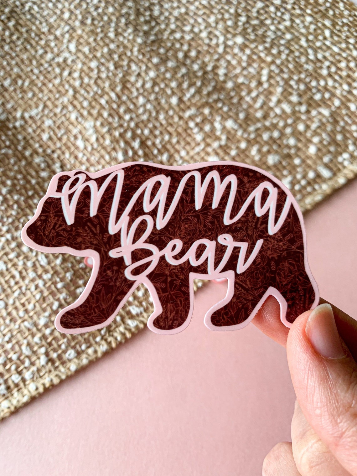Mama bear sticker Mothers day gift Waterproof sticker | Etsy